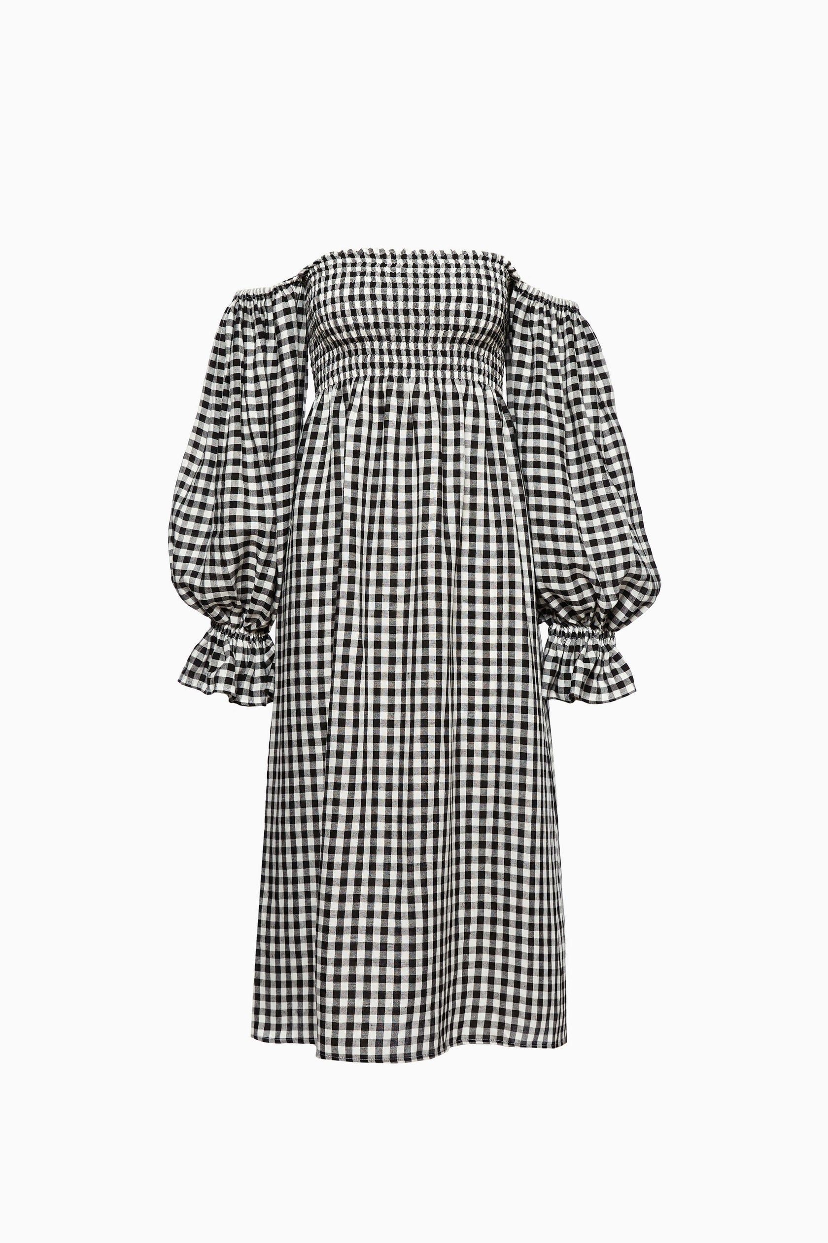 SLEEPER Atlanta dress | Navy linen dress for women – Sleeper